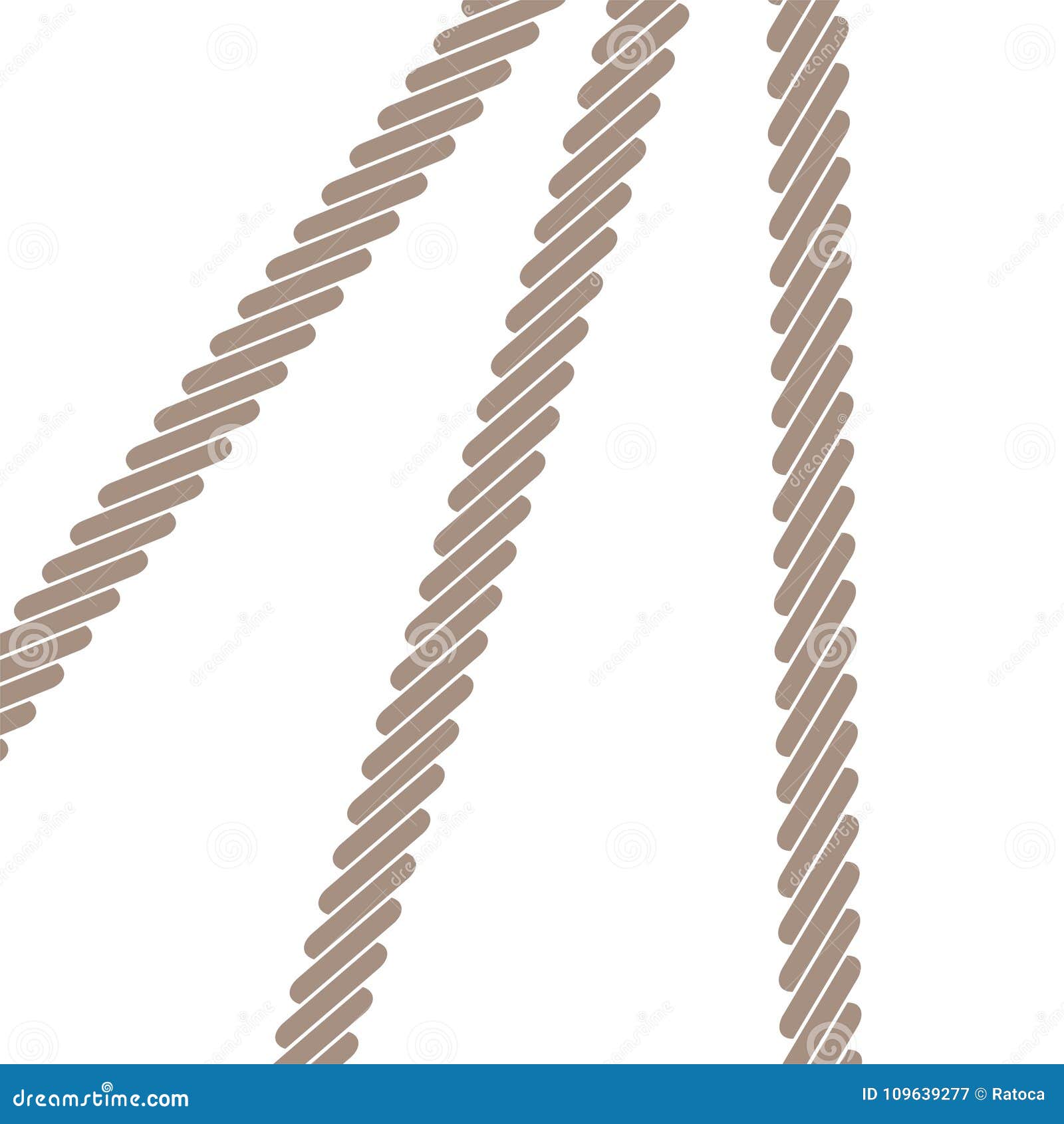 Flat rope illustration stock vector. Illustration of rough - 109639277