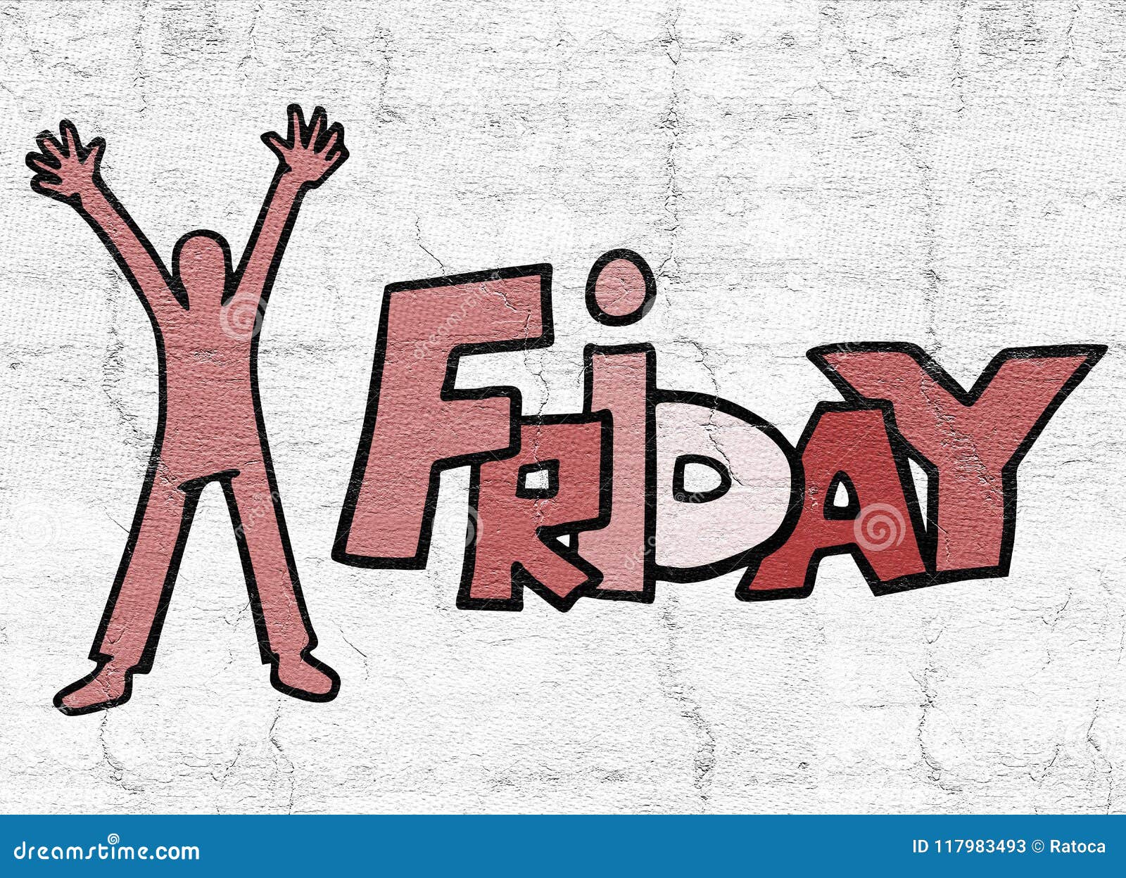 Friday sign stock illustration. Illustration of inspirational - 117983493