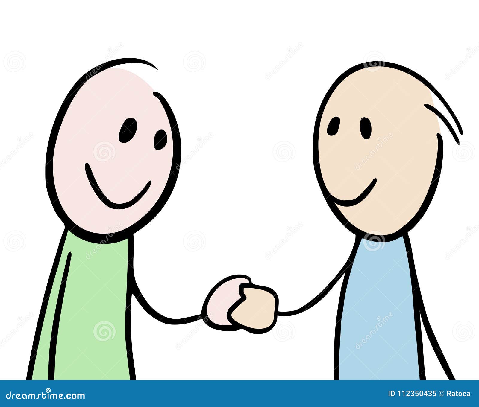 Friends shake hands stock vector. Illustration of deal - 112350435