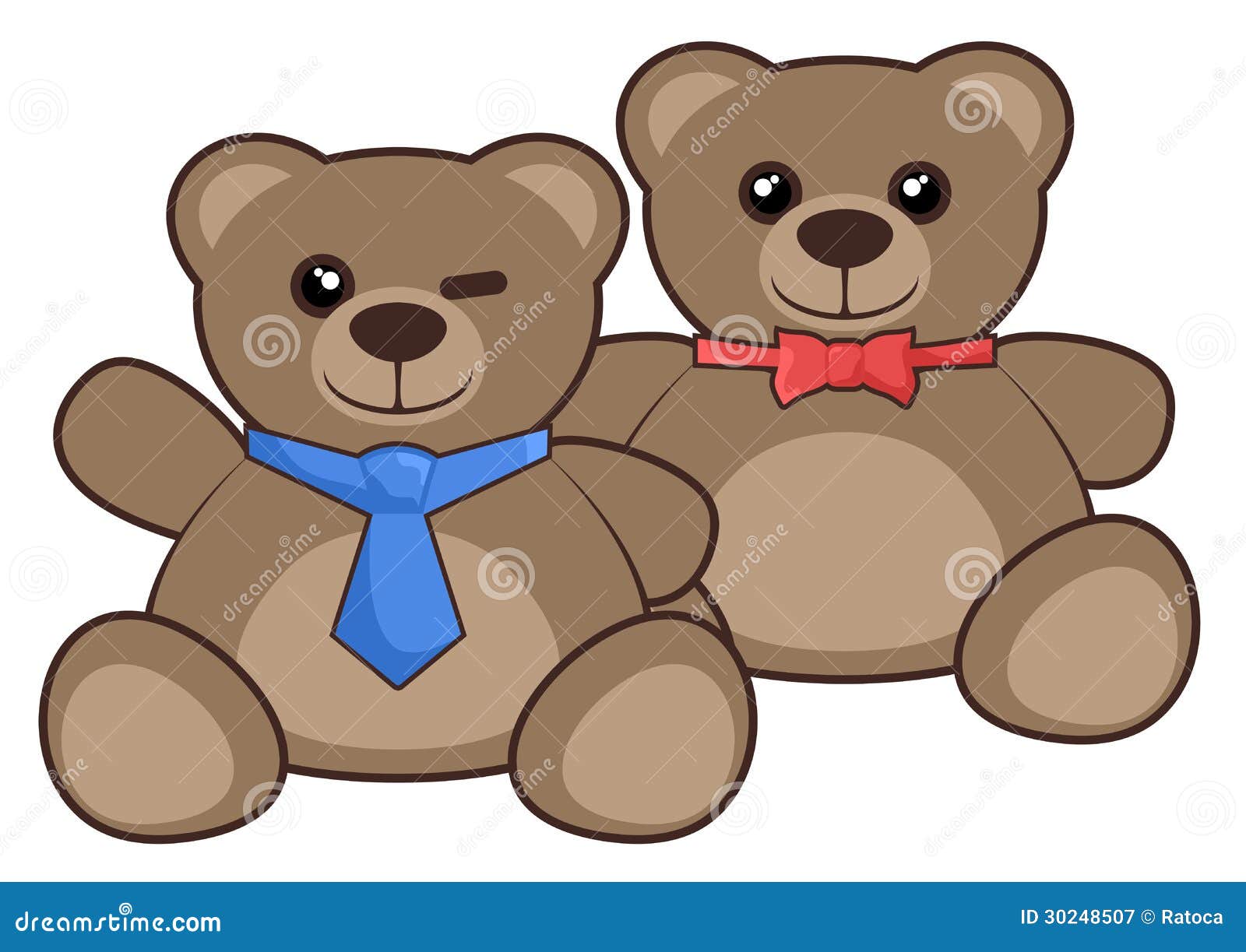 Friendship bear stock vector. Illustration of greet, design - 30248507