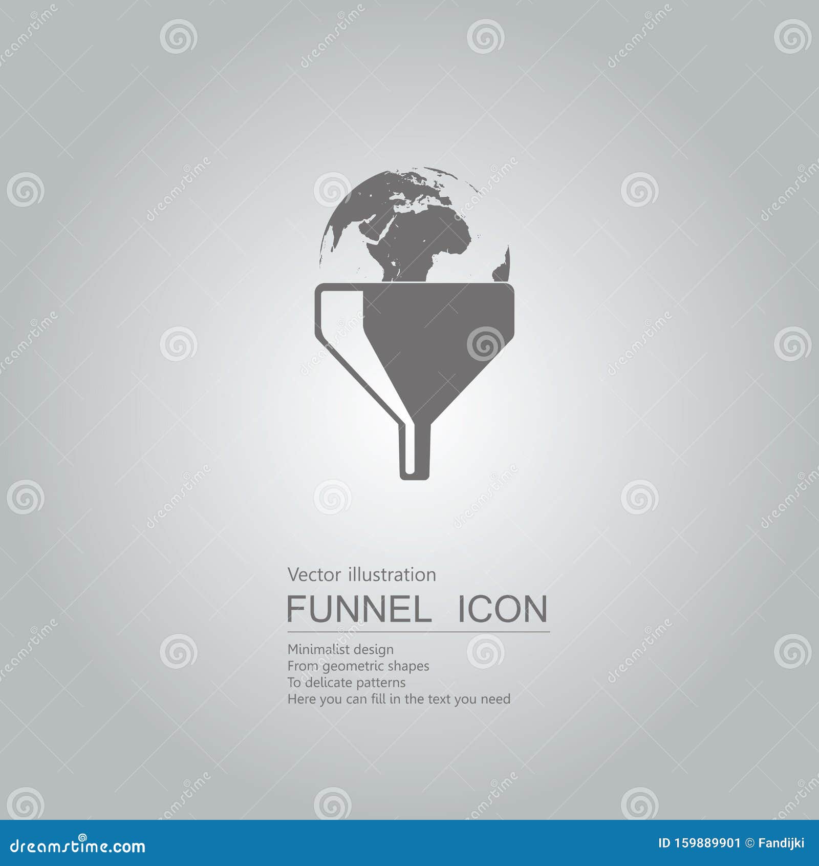 Creative Design of the Funnel. Stock Vector - Illustration of ...