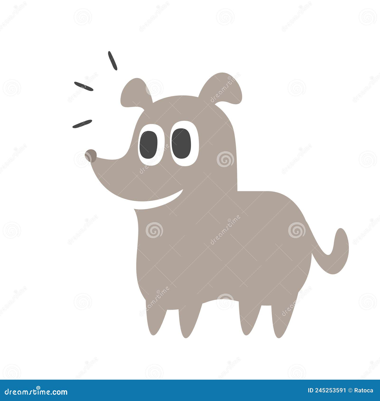 Creative Design of Funny Dog Illustration Stock Vector - Illustration ...