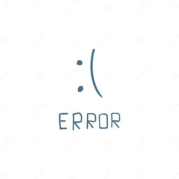 Funny error message stock vector. Illustration of emotion - 160151581