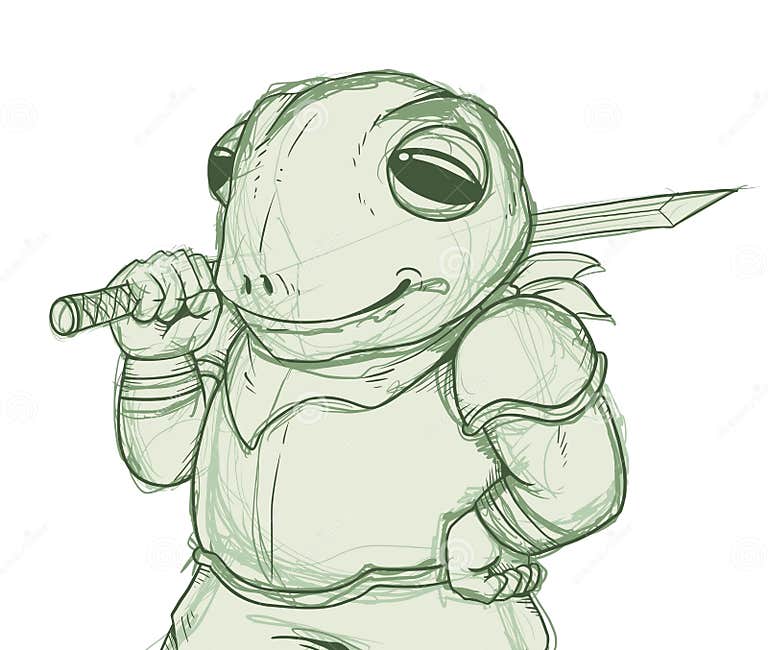 Funny frog draw stock vector. Illustration of funny - 314199611