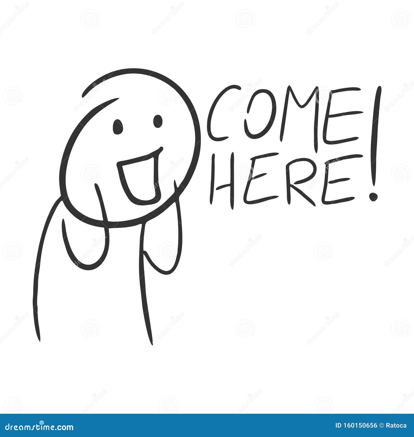 Come Here Gesture Clipart