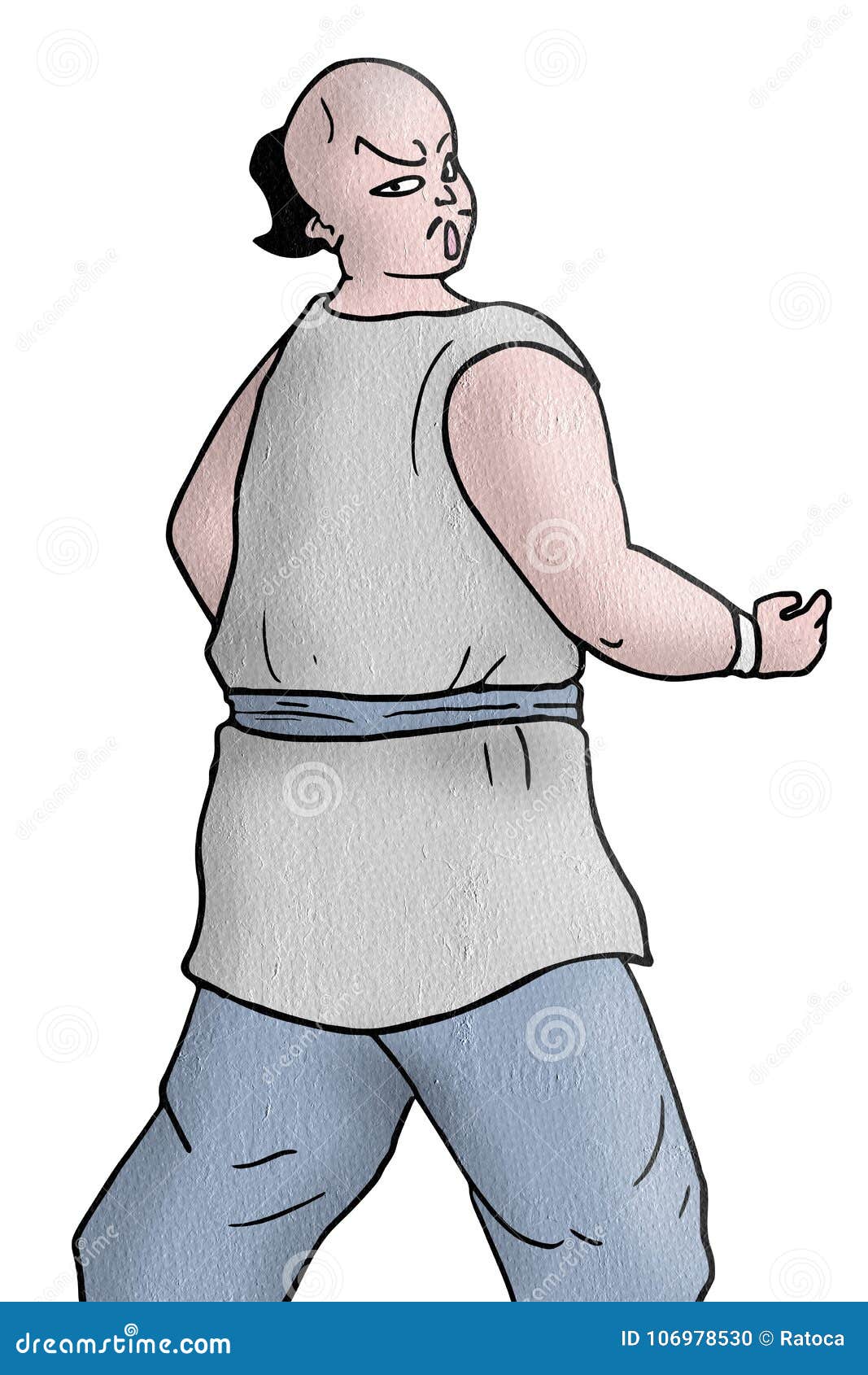 Funny man draw stock illustration. Illustration of ugly - 106978530