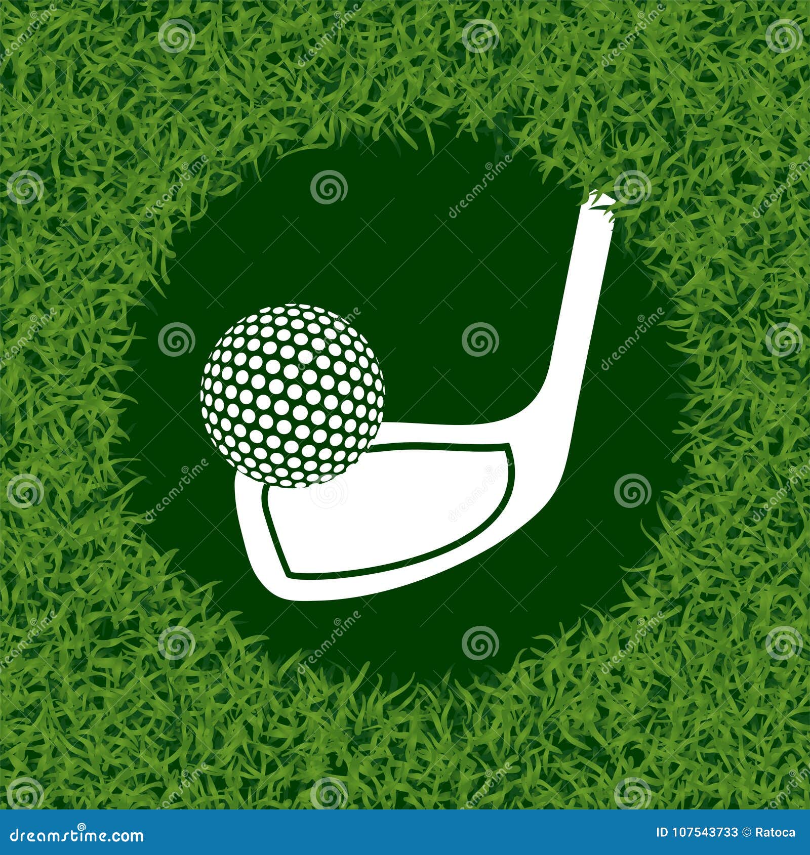Golf illustration stock vector. Illustration of creative - 107543733