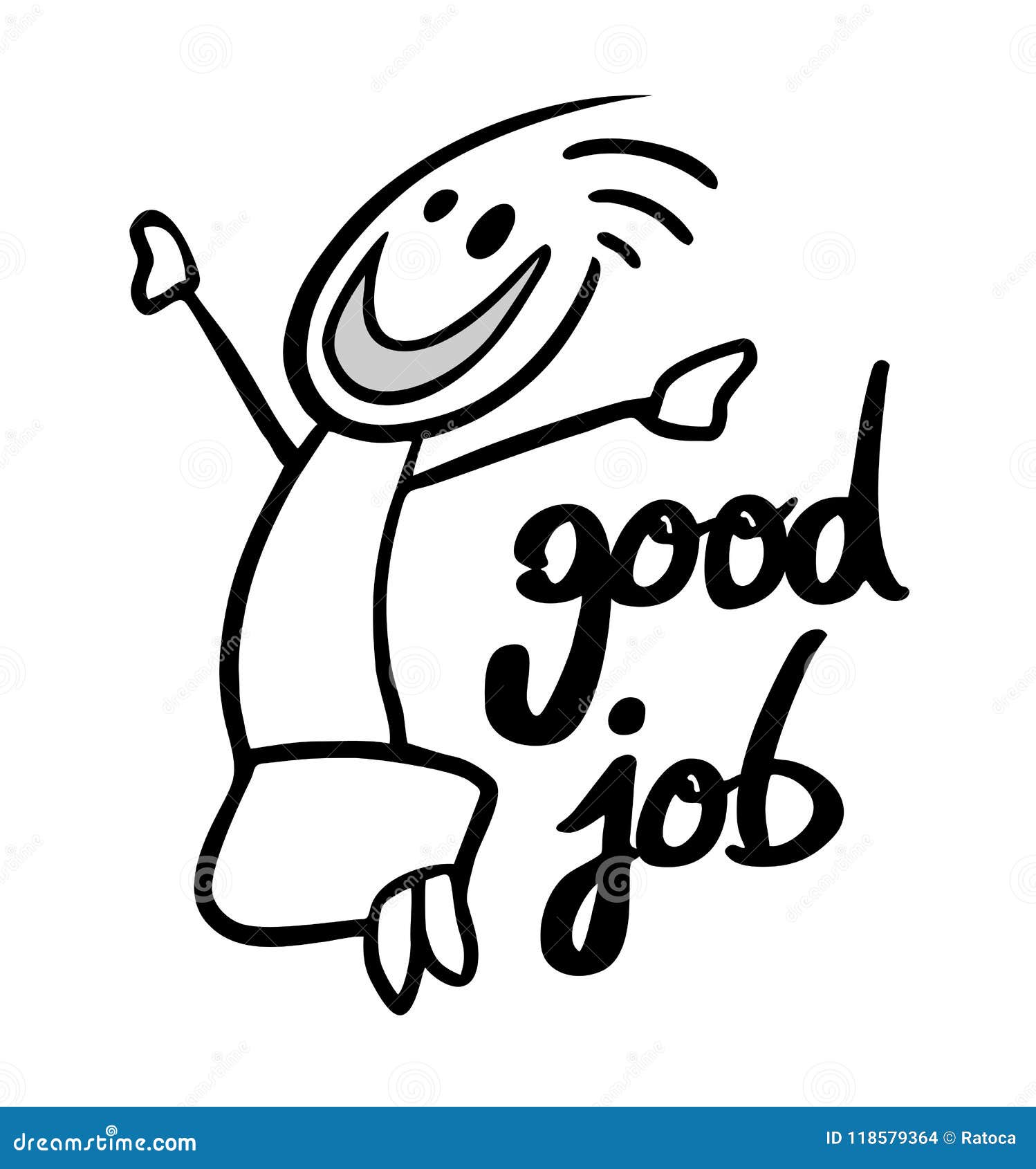 Good job message stock vector. Illustration of winner - 118579364