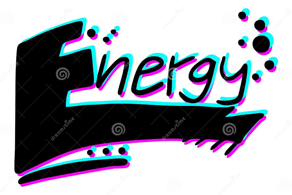 Graffiti energy stock vector. Illustration of icon, power - 29893051
