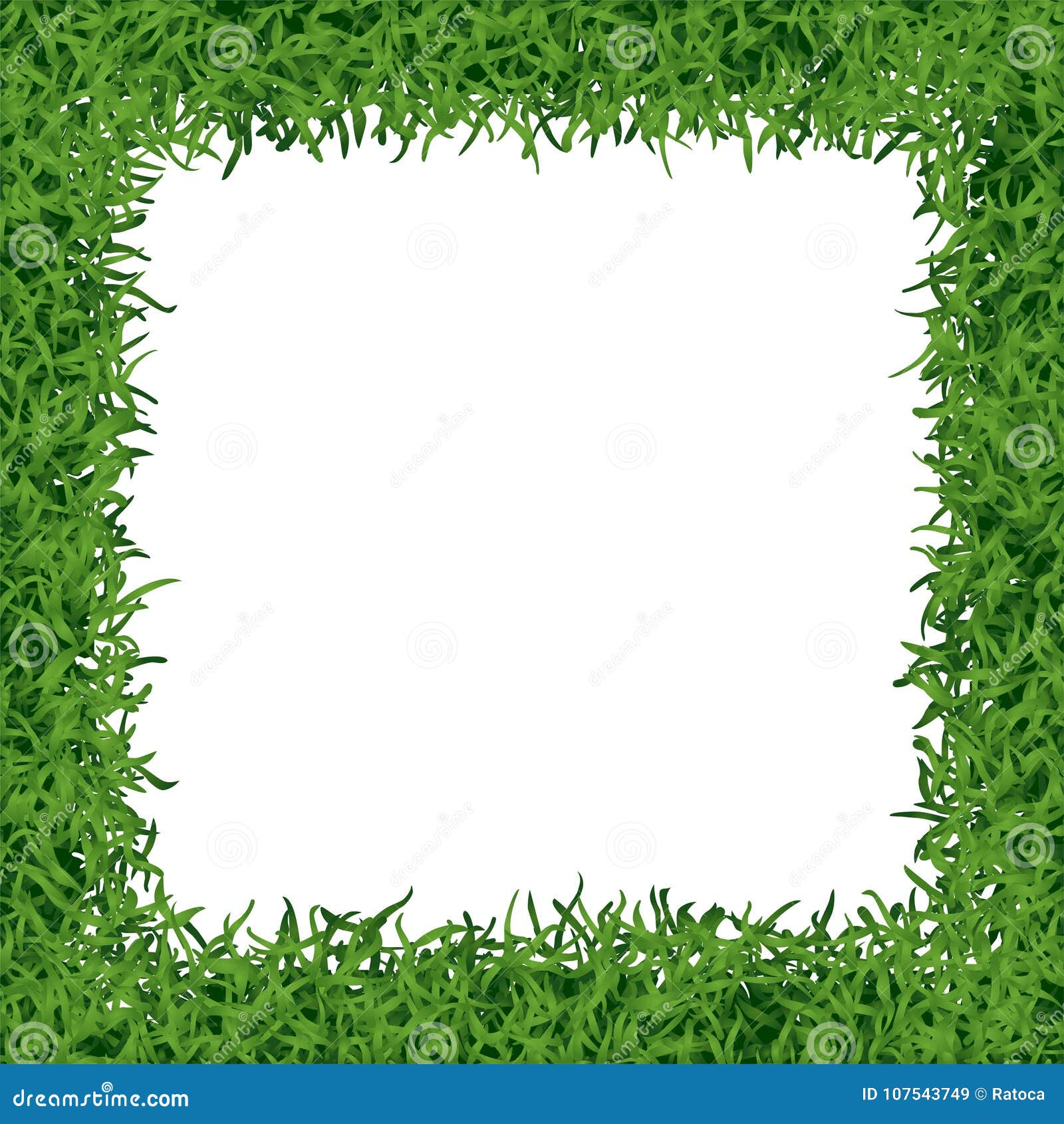 Grass frame illustration stock vector. Illustration of border - 107543749