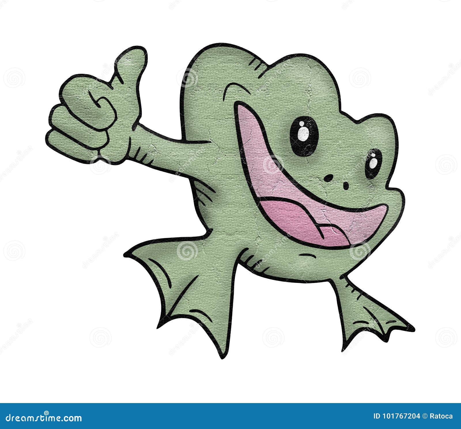 Happy frog stock illustration. Illustration of reptile - 101767204