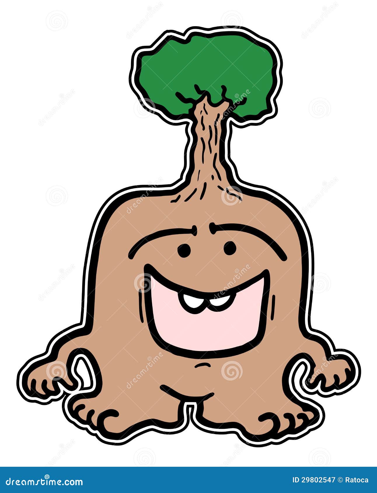 Happy tree stock vector. Illustration of badge, innovative - 29802547