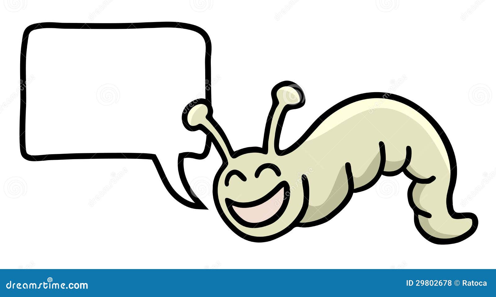 Happy worm stock vector. Illustration of message, character - 29802678