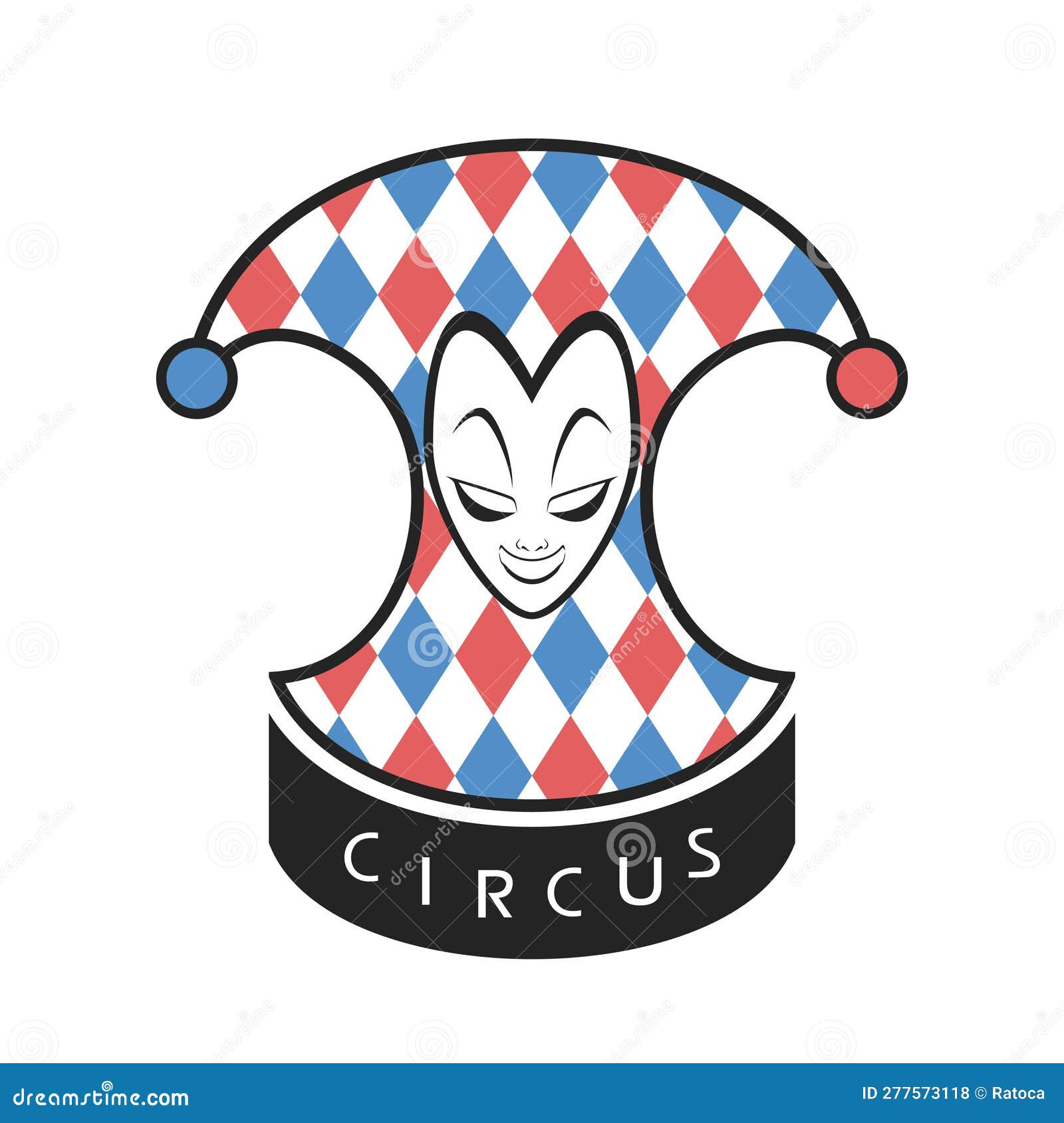 Creative Design of Harlequin Symbol Stock Vector - Illustration of ...