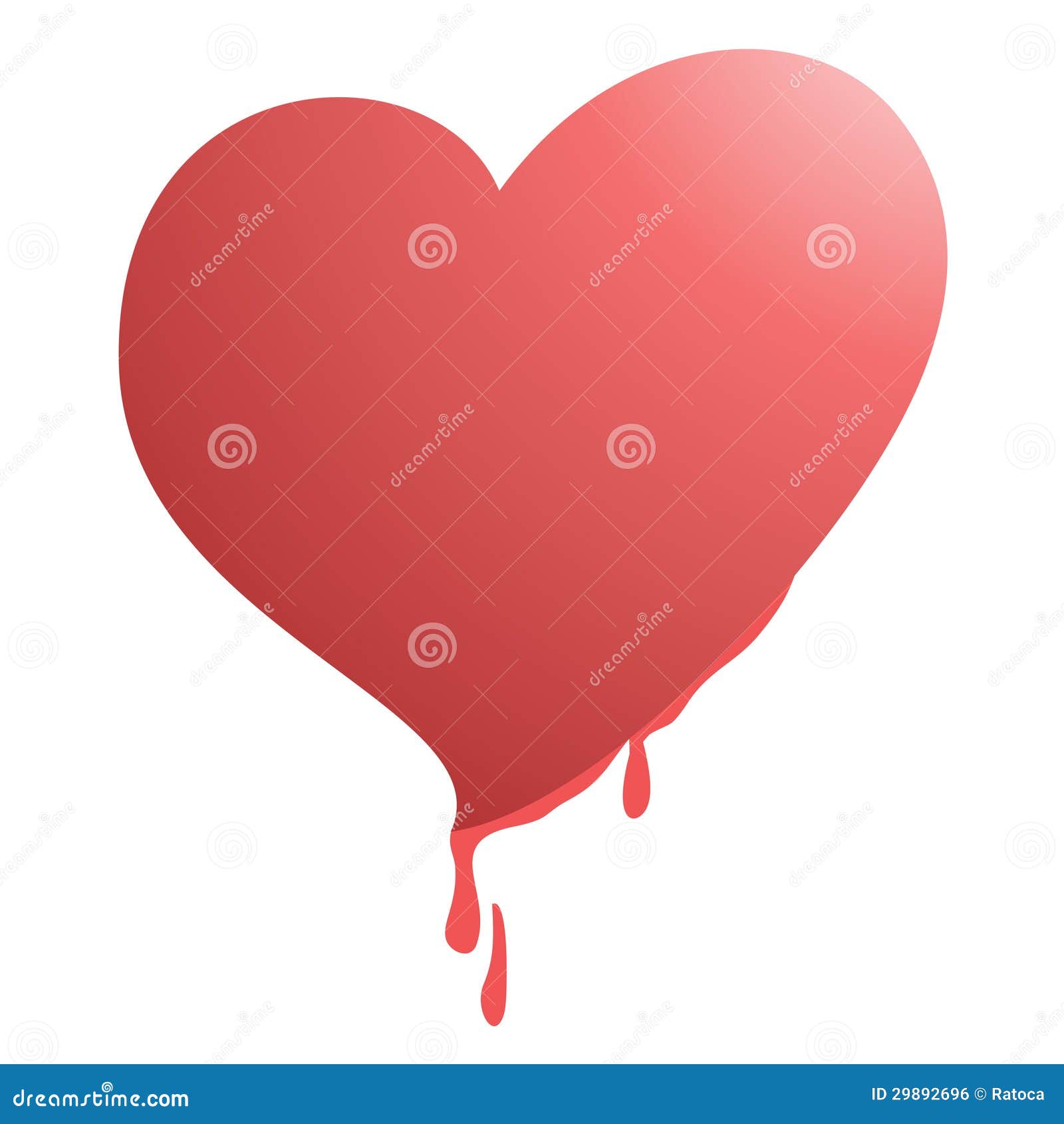 Heart dripping stock vector. Illustration of gout, love - 29892696