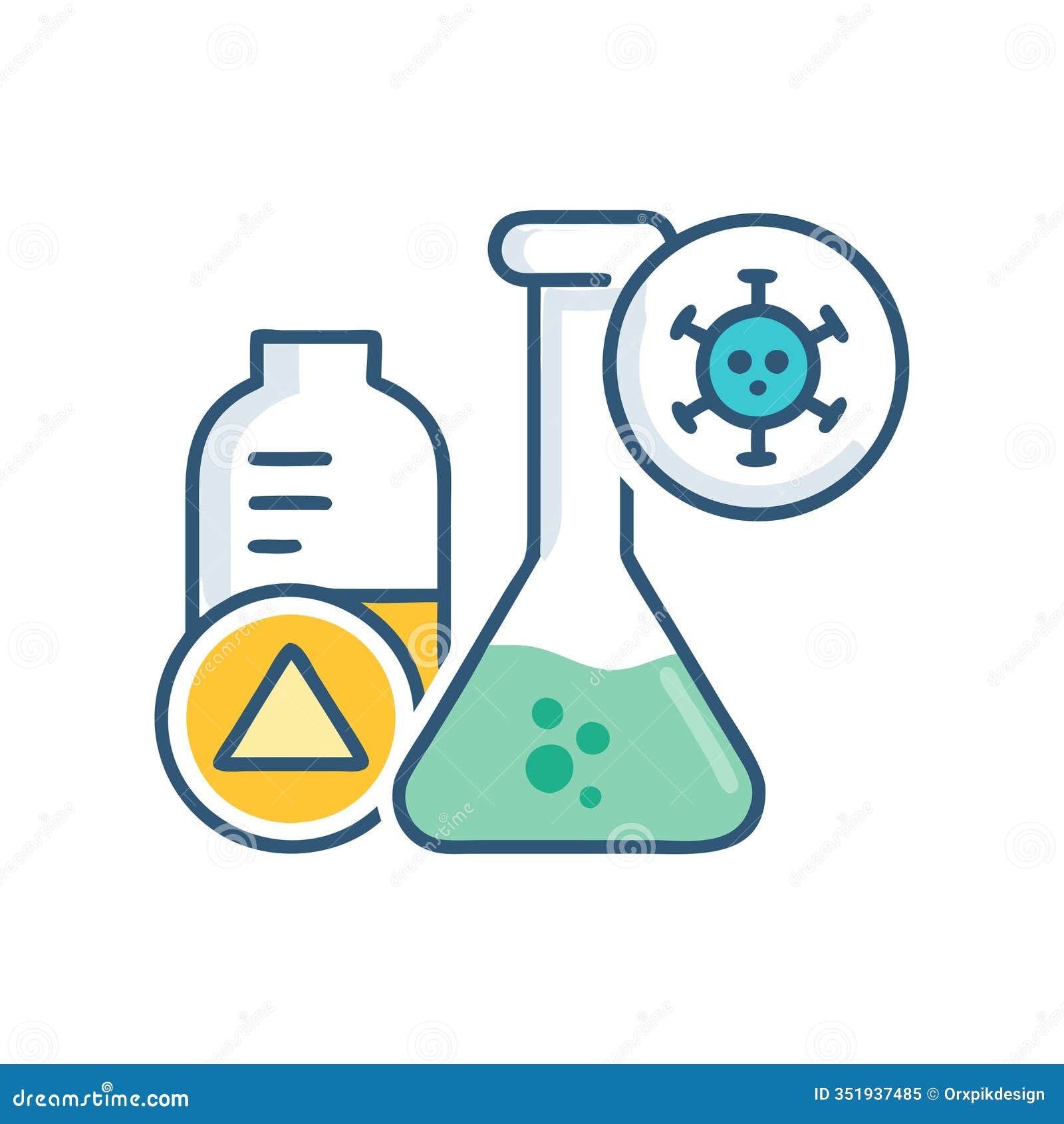 Creative Lab Safety Design stock vector. Illustration of style - 351937485