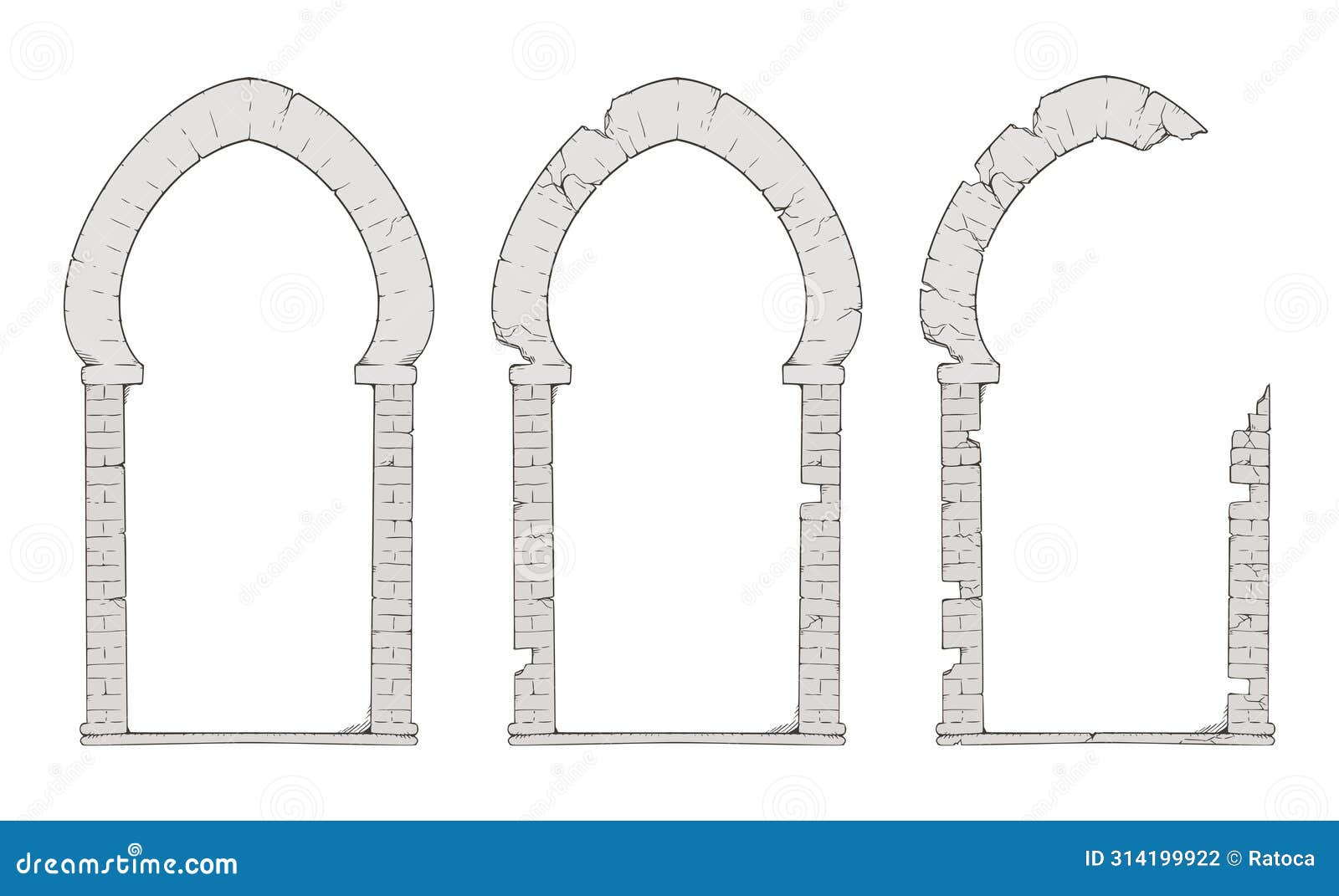 Historic arc illustration stock illustration. Illustration of ...