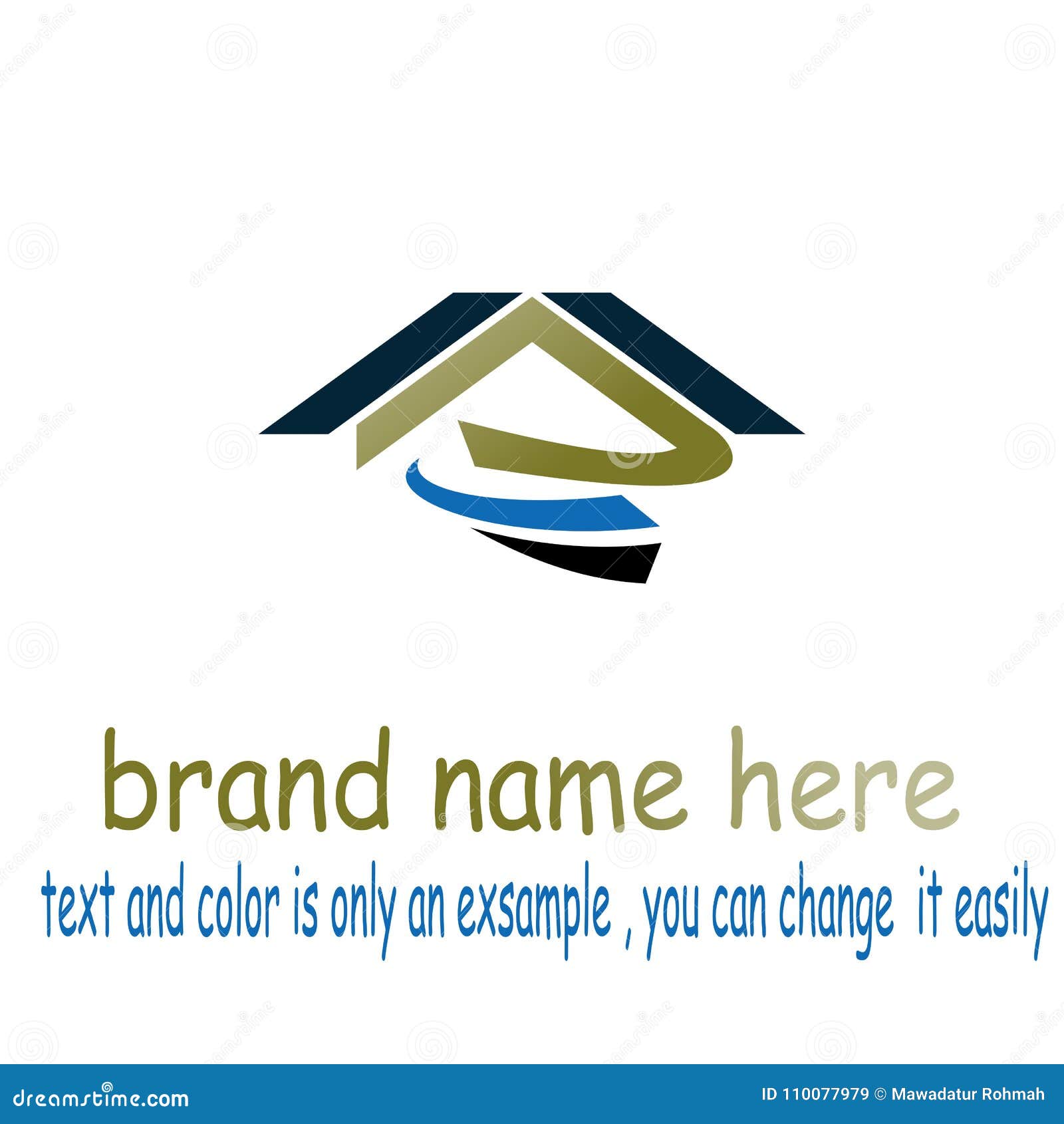 Sample home logo stock vector. Illustration of design - 110077979