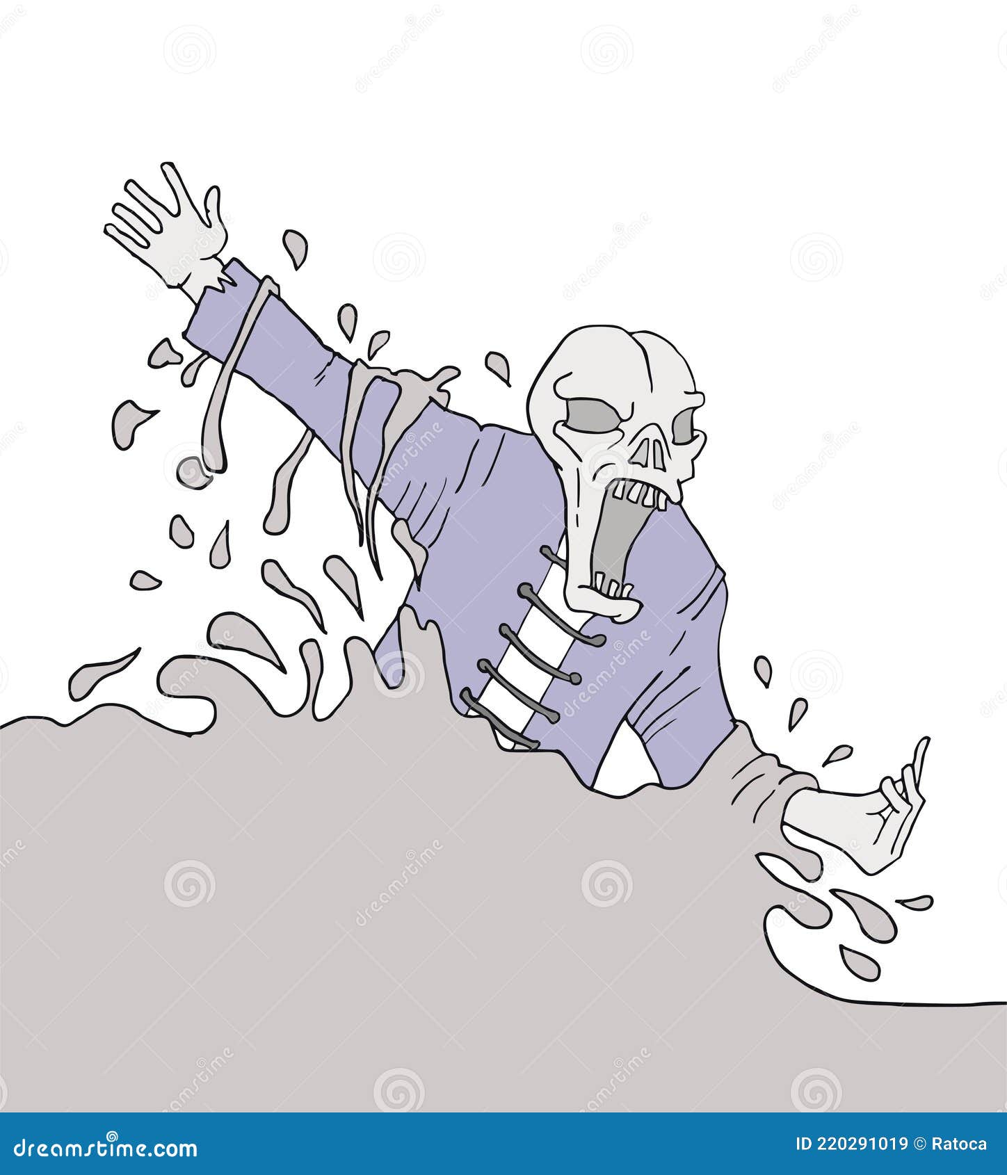 Creative Design of Horror Dead Man Illustration Stock Vector ...