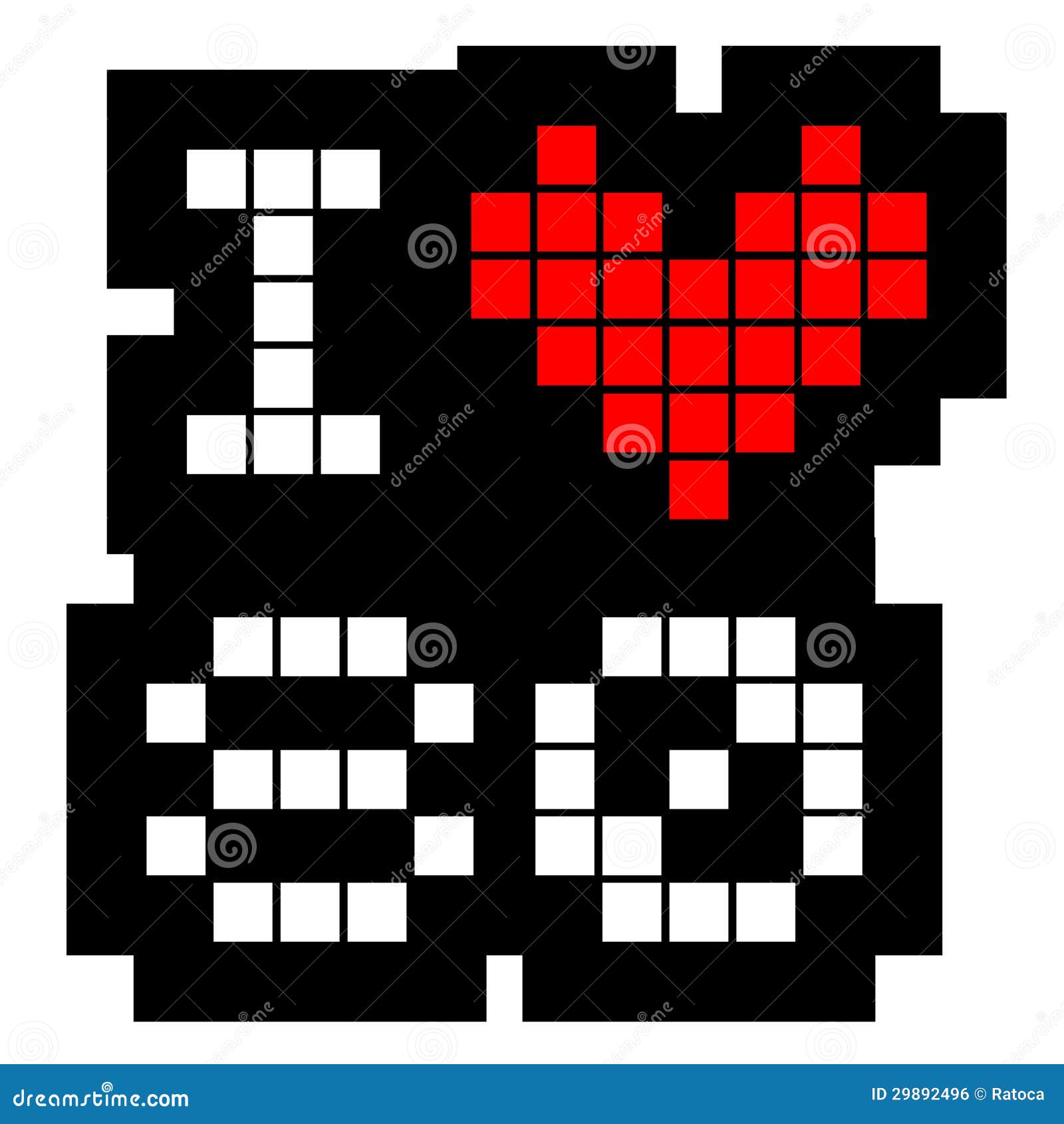 I Love 90s Decade Symbol Vector Illustration | CartoonDealer.com #223202874