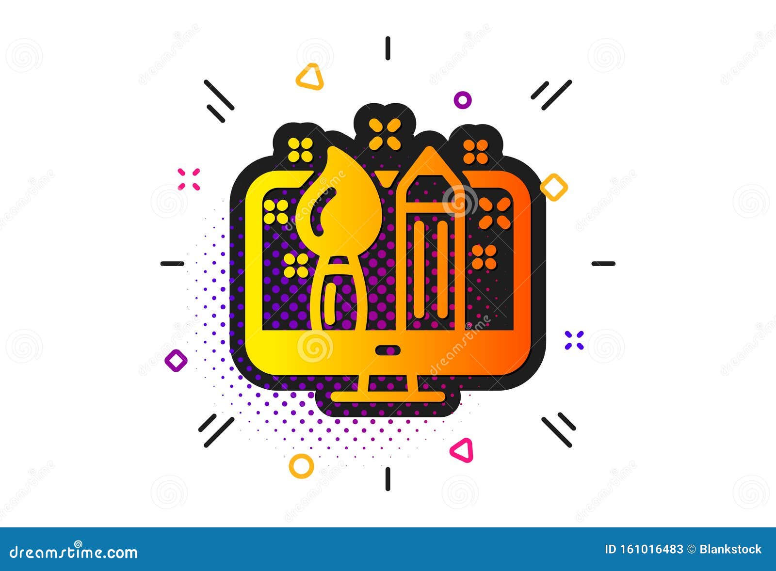 Creative Design Icon. Graphic Designer Sign. Vector Stock Vector ...