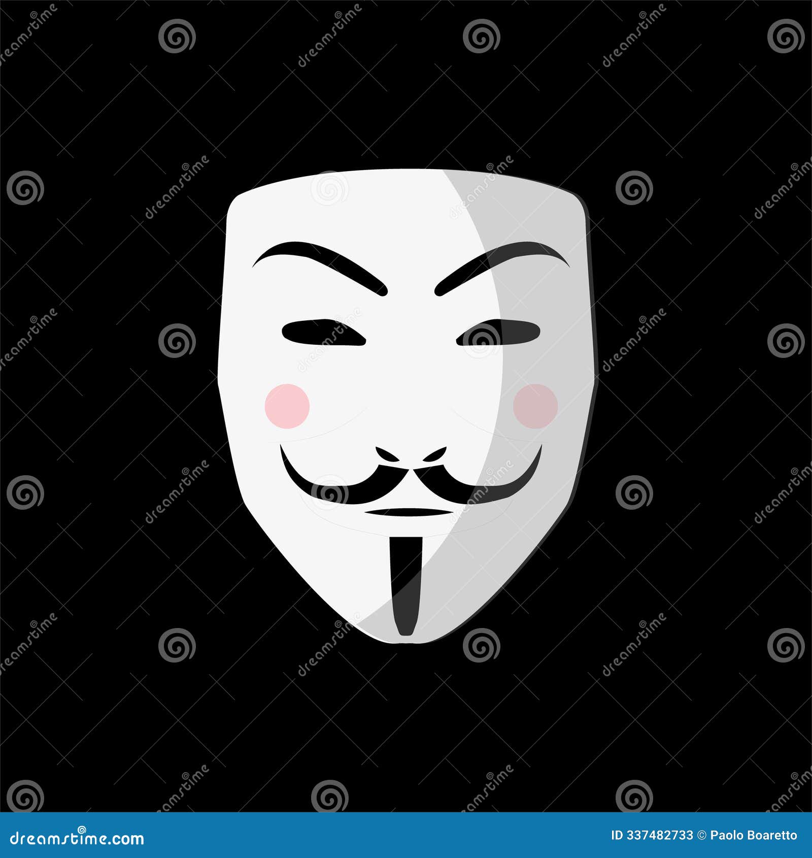 A Creative Design Icon of Hacker Mask Stock Illustration - Illustration ...