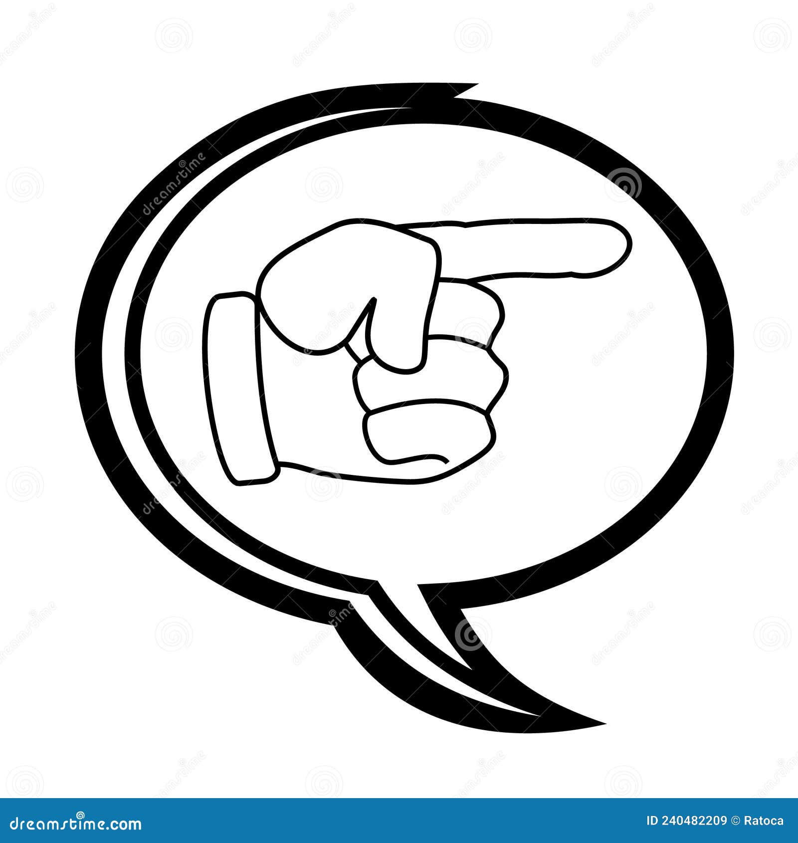 Indication symbol stock vector. Illustration of creative - 240482209