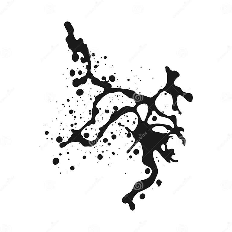 Ink splash design stock illustration. Illustration of isolated - 333201133