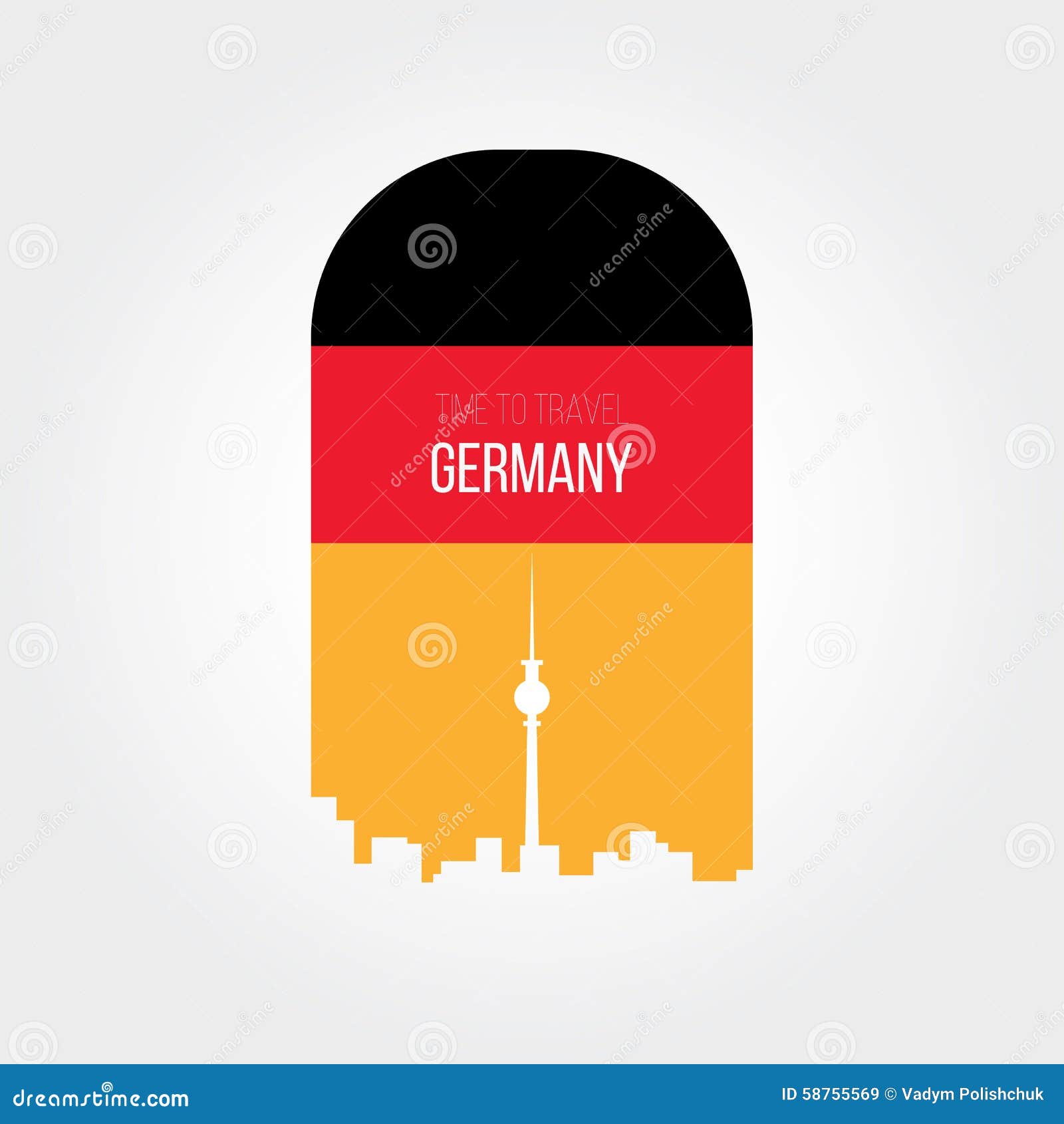 Creative Design Inspiration or Ideas for Germany. Stock Vector ...