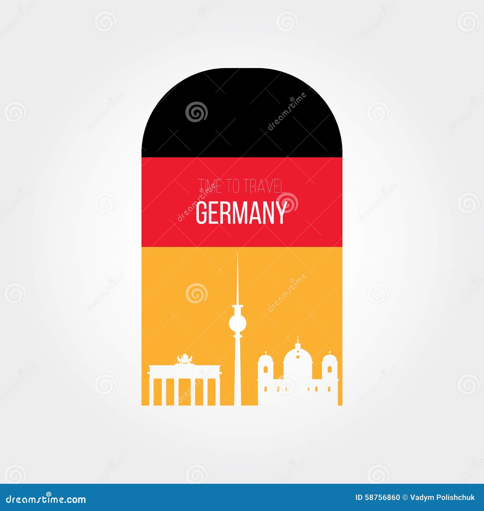 Creative Design Inspiration or Ideas for Germany. Stock Illustration ...