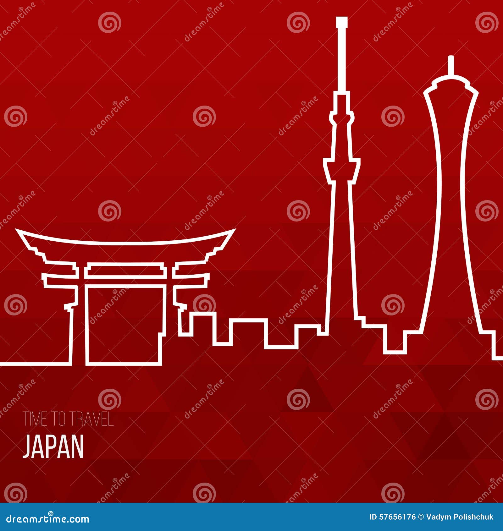 Creative Design Inspiration or Ideas for Japan. Stock Vector ...
