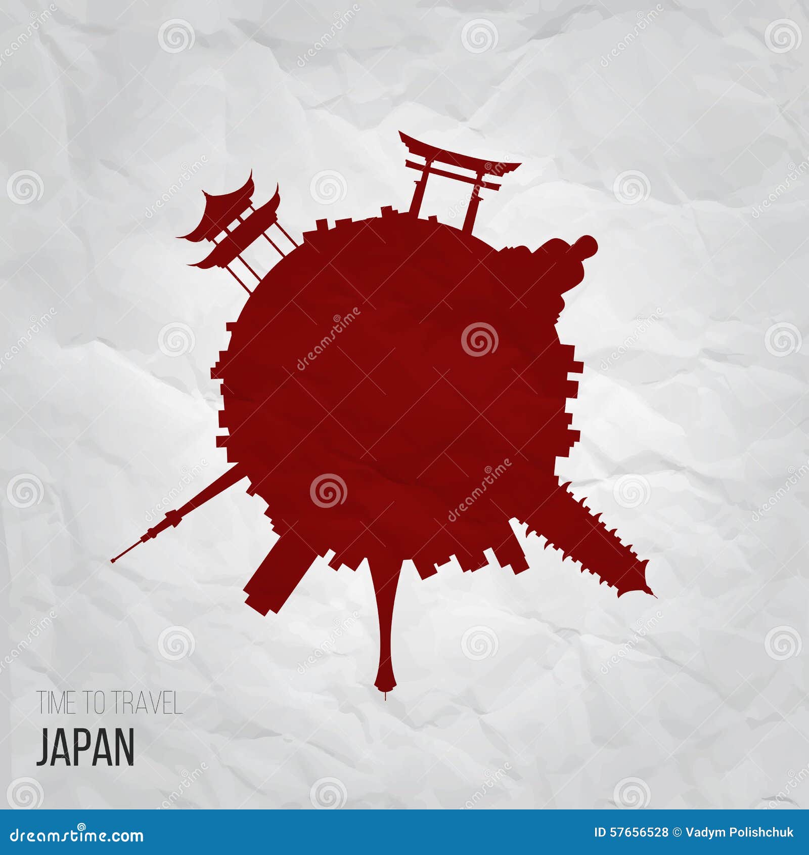 Creative Design Inspiration or Ideas for Japan. Stock Vector ...