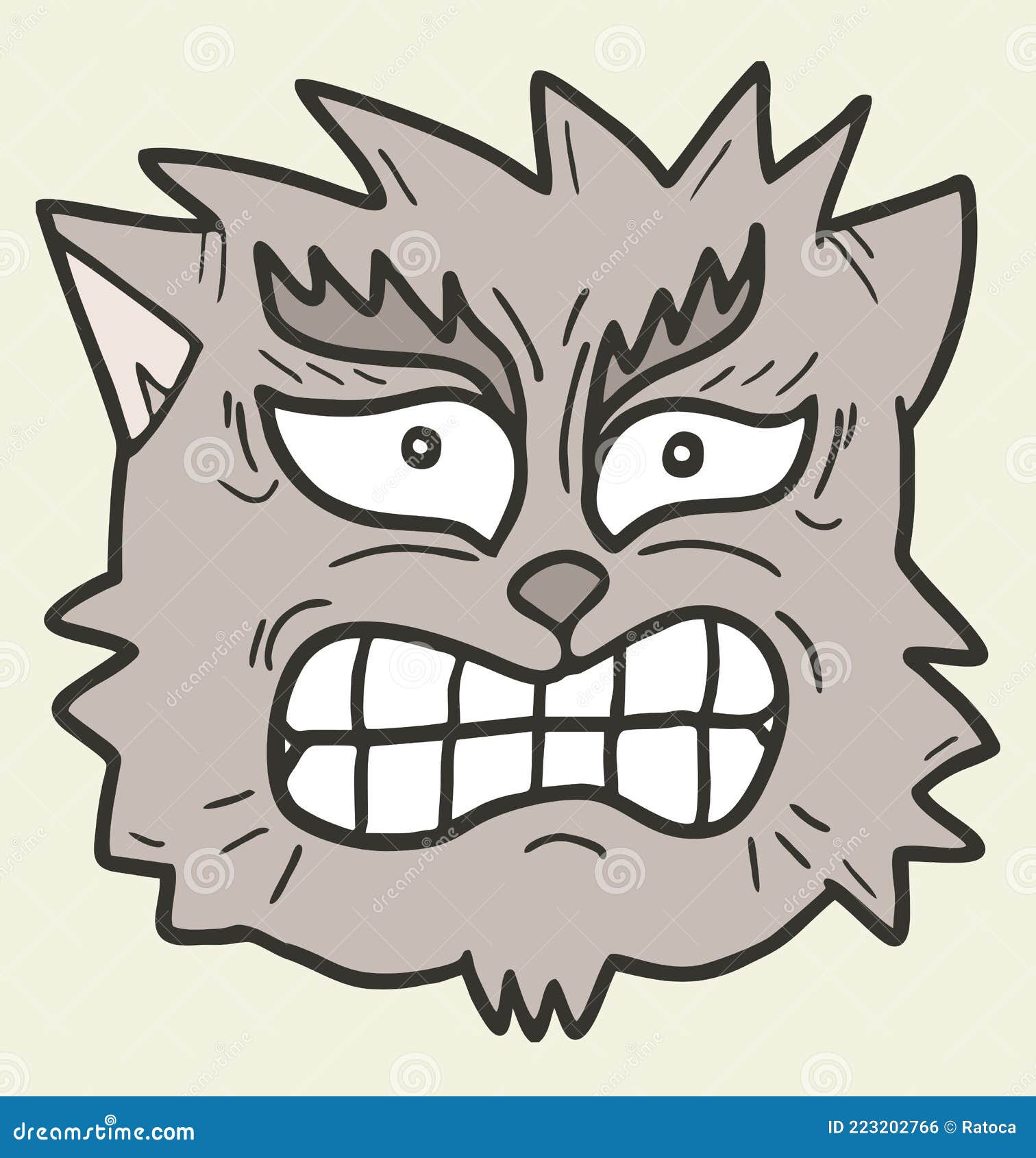 Kid wolf stock vector. Illustration of fear, mammal - 223202766