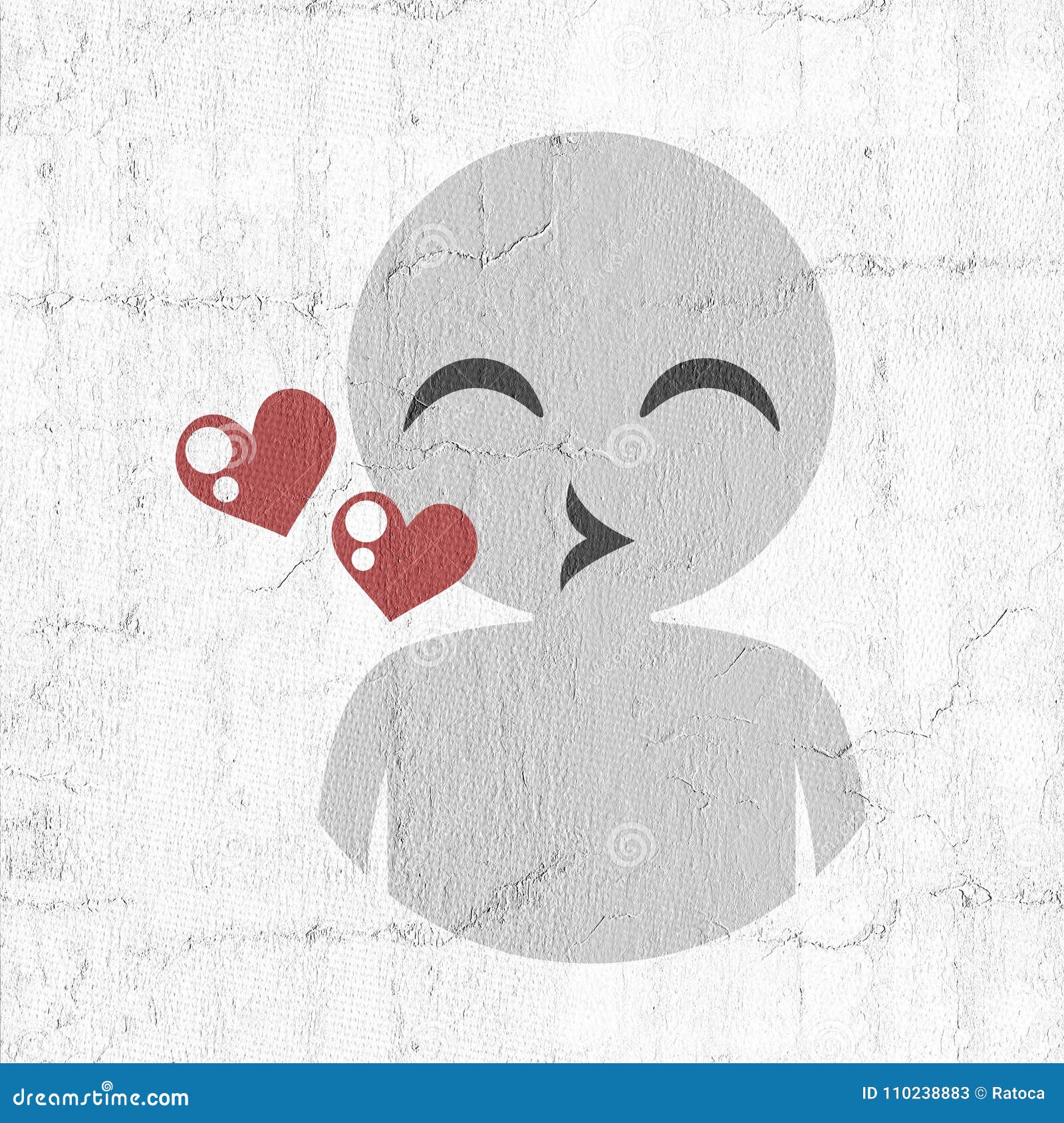 Kissing expression stock illustration. Illustration of love - 110238883