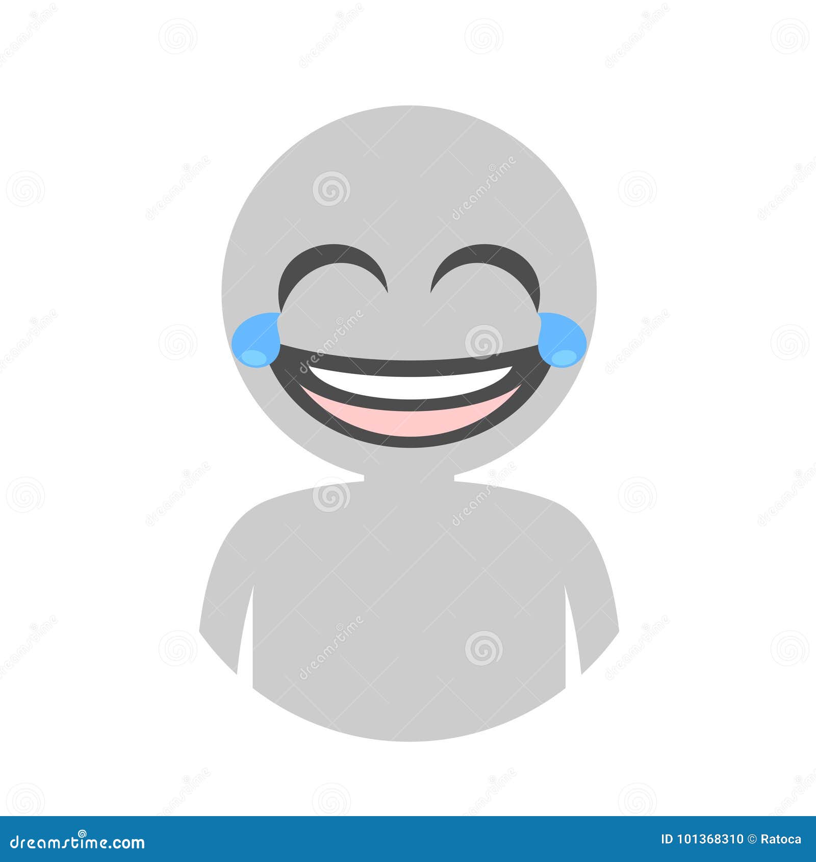 Laughing face stock vector. Illustration of happy, comic - 101368310
