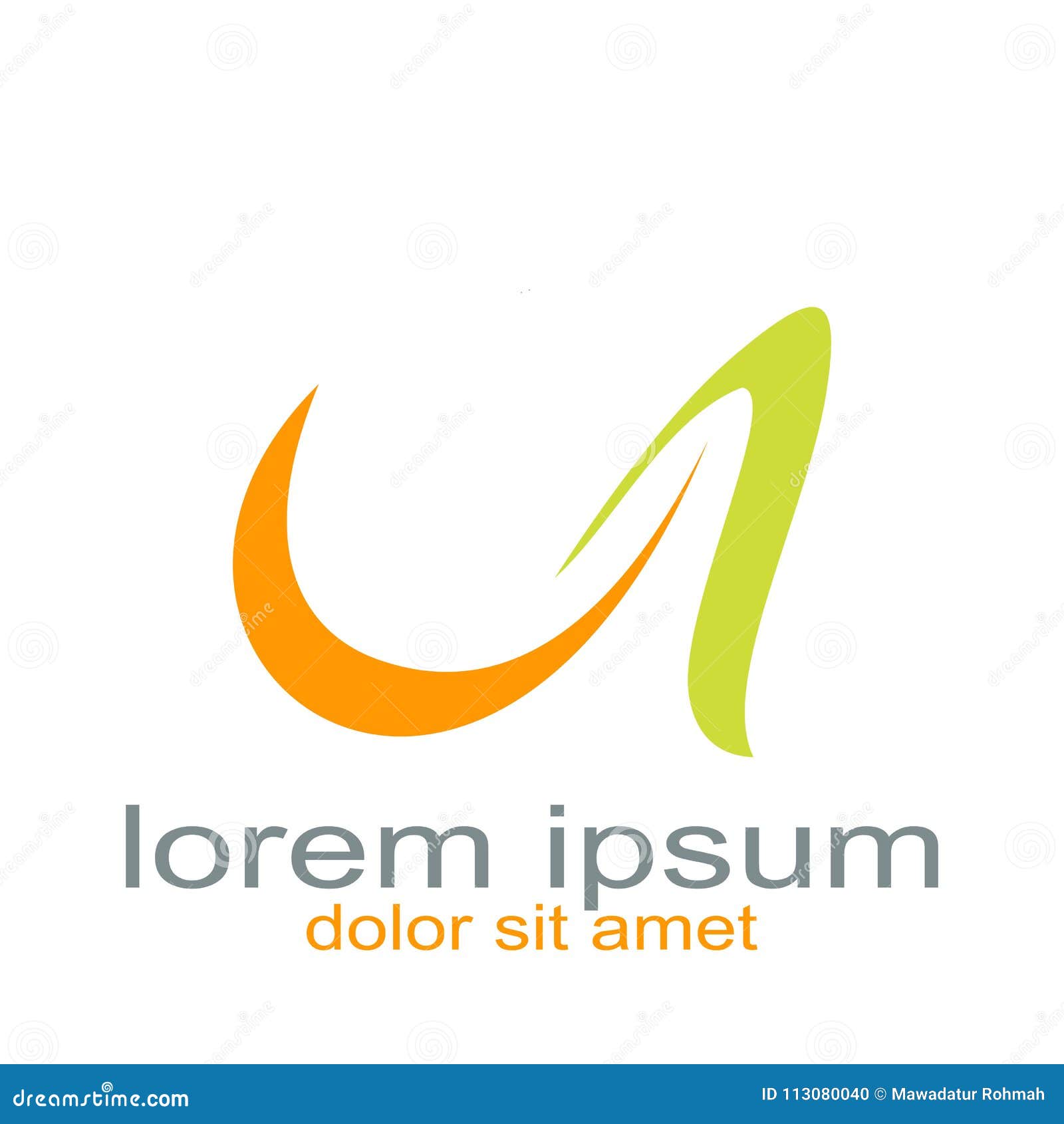 Creative Design Letter N Logo Graphic Resource Stock Vector ...