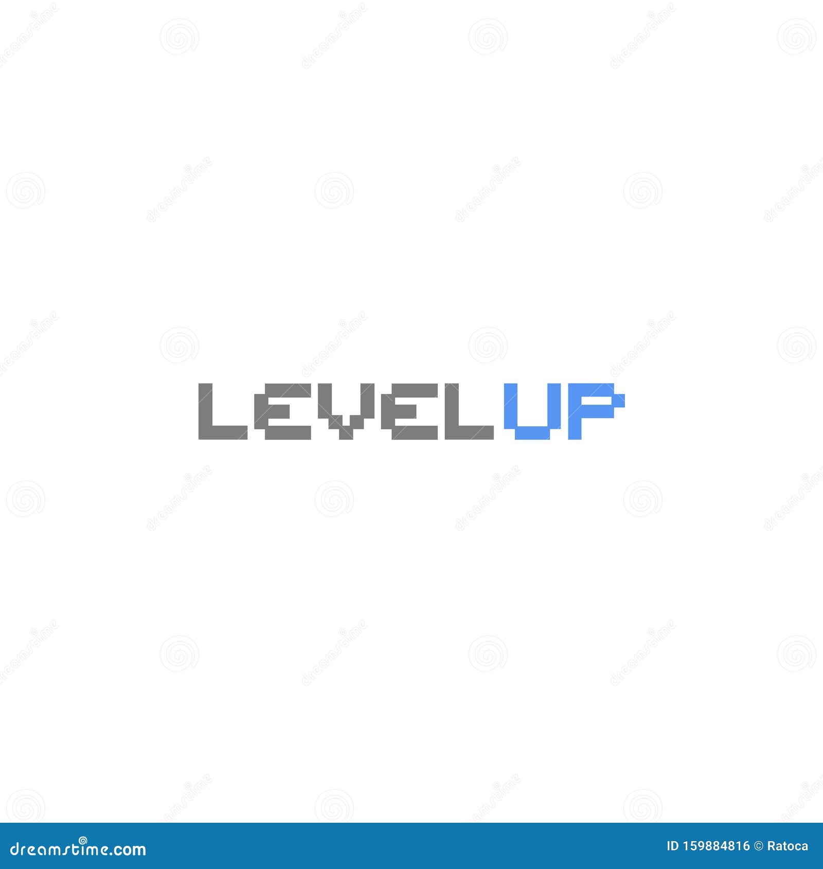 Level up message stock vector. Illustration of arrow - 159884816