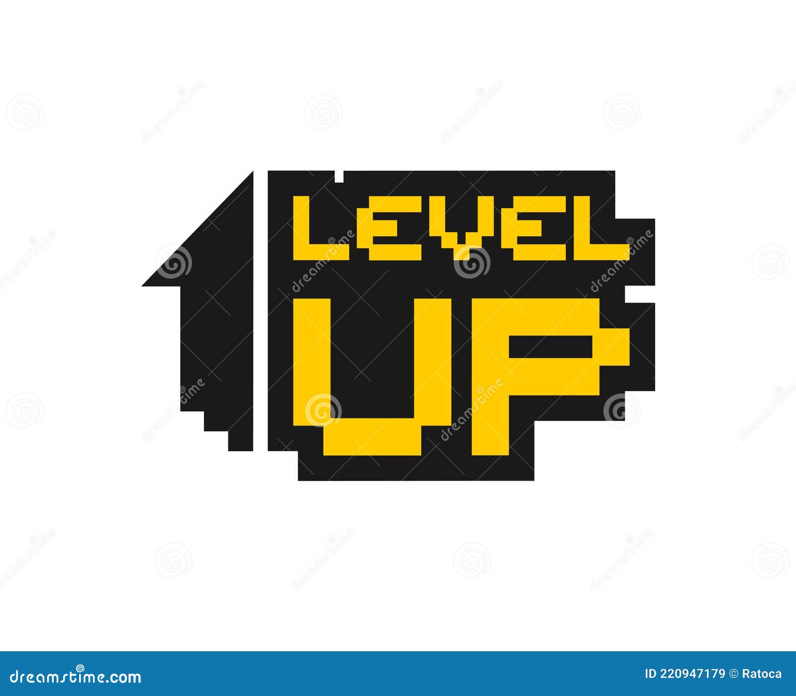 Creative Design of Level Up Symbol Stock Vector - Illustration of shape ...