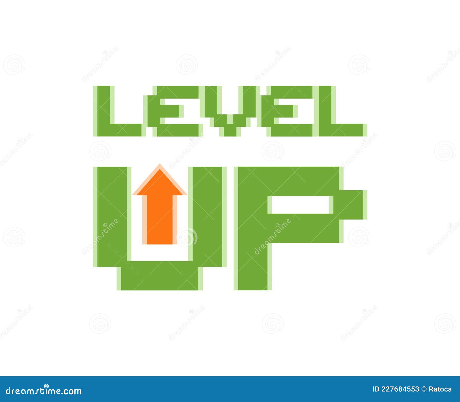 Creative Design of Level Up Symbol Stock Vector - Illustration of ...