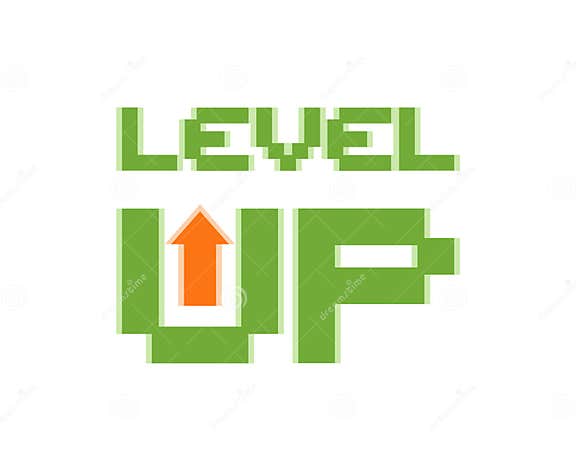 Creative Design of Level Up Symbol Stock Vector - Illustration of ...