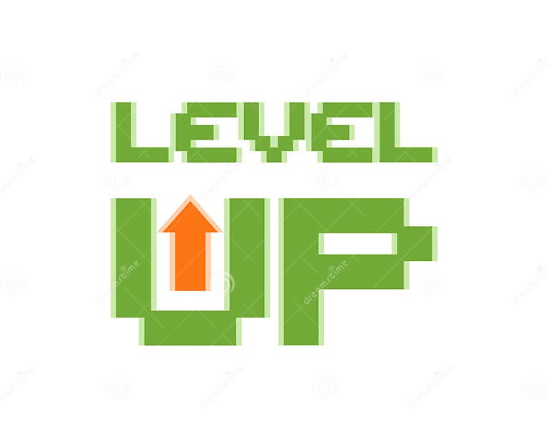 Creative Design of Level Up Symbol Stock Vector - Illustration of ...