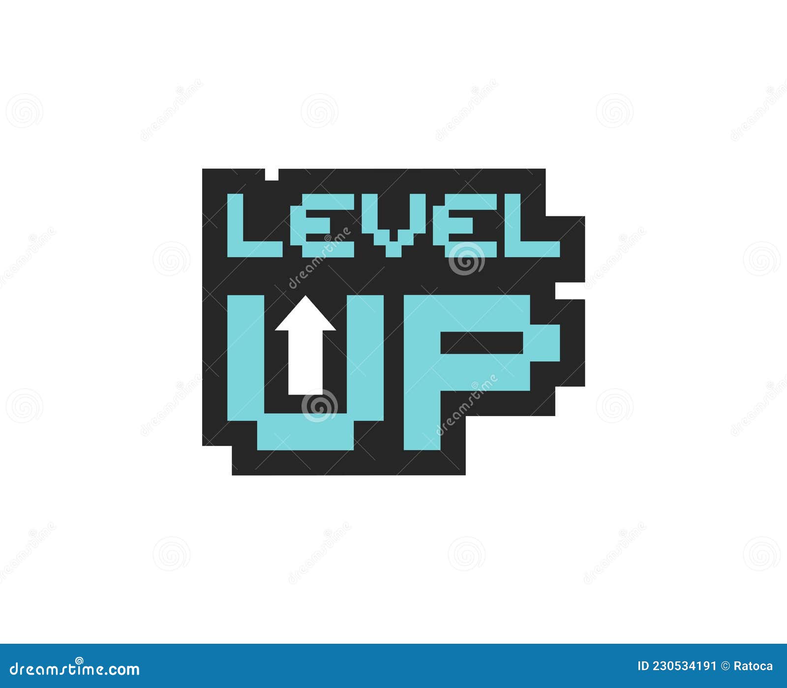 Creative Design of Level Up Symbol Stock Vector - Illustration of ...