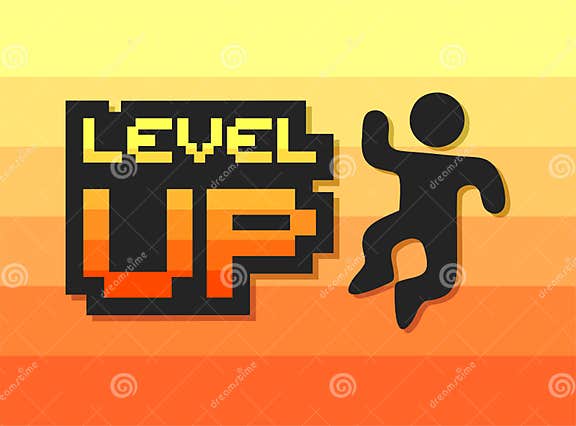 Creative Design of Level Up Symbol Stock Vector - Illustration of ...