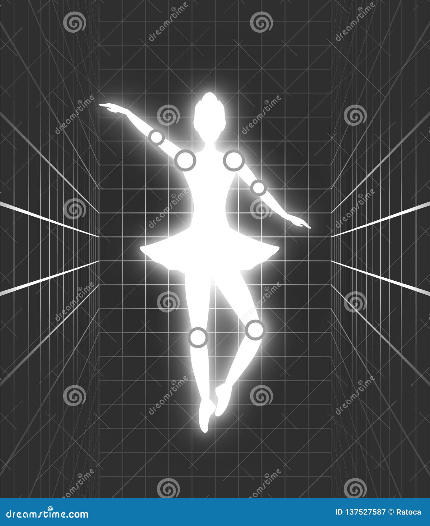 Lighting Dancer Illustration Stock Vector - Illustration of girl ...