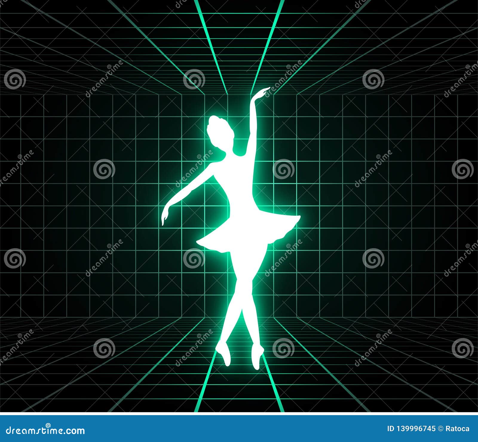 Lighting Dancer Illustration Stock Vector - Illustration of dancers ...