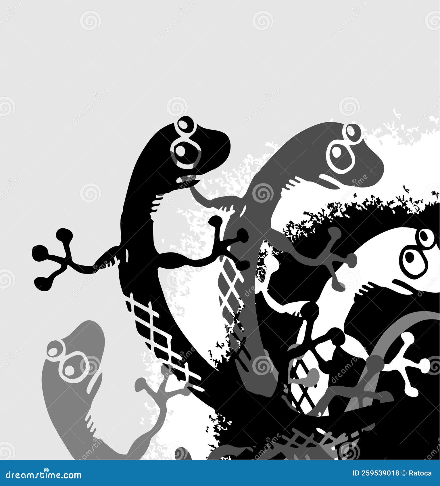 How To Draw Lizard For Children. Step By Step Drawing Tutorial Vector ...