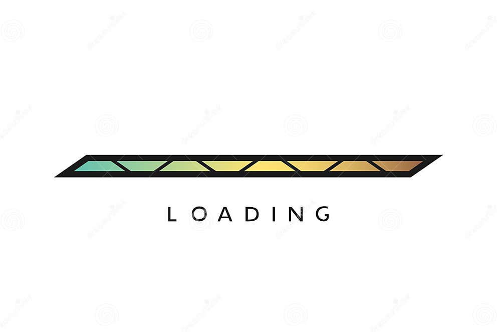 Creative Design of Loading Bar Illustration Stock Vector - Illustration ...