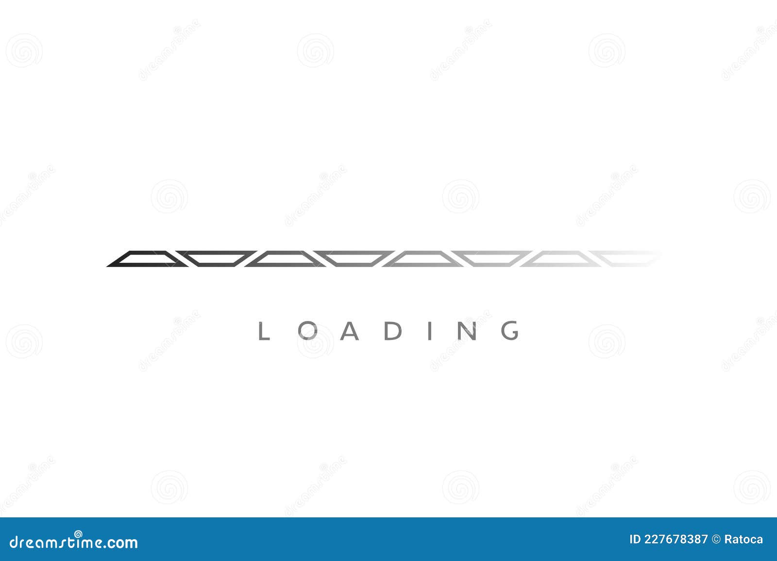 Creative Design of Loading Bar Illustration Stock Vector - Illustration ...