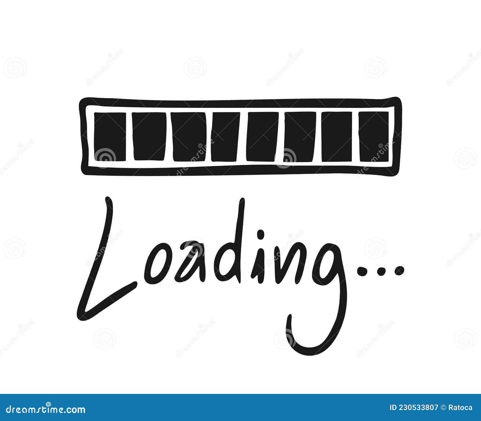 Creative Design of Loading Bar Illustration Stock Vector - Illustration ...