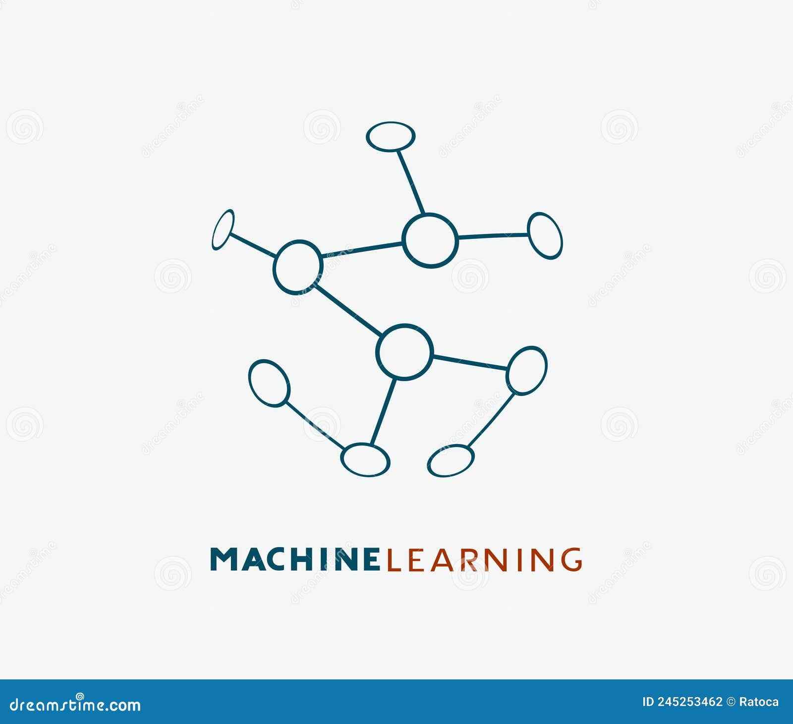Creative Design of Machine Learning Illustration Stock Vector ...